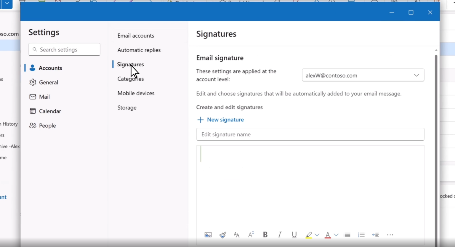 Signature de mail Outlook - Loonaty | Prestataire Microsoft 365 et ...